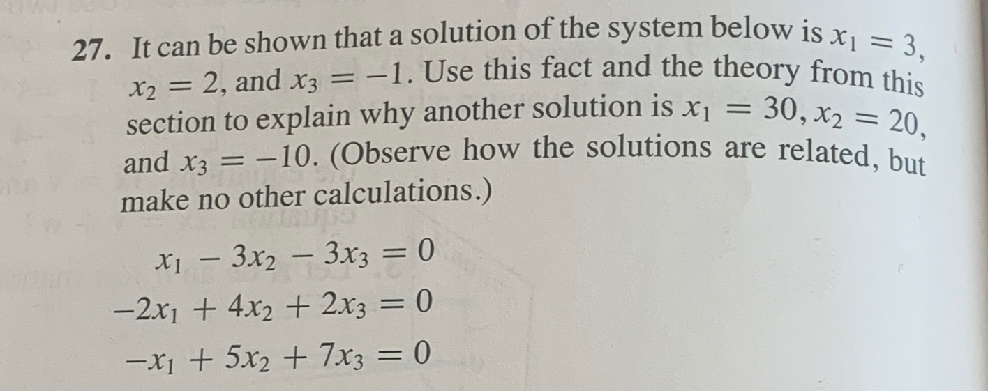 Solved It can be shown that a solution of the system below | Chegg.com