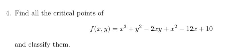 Solved Find all the critical points | Chegg.com