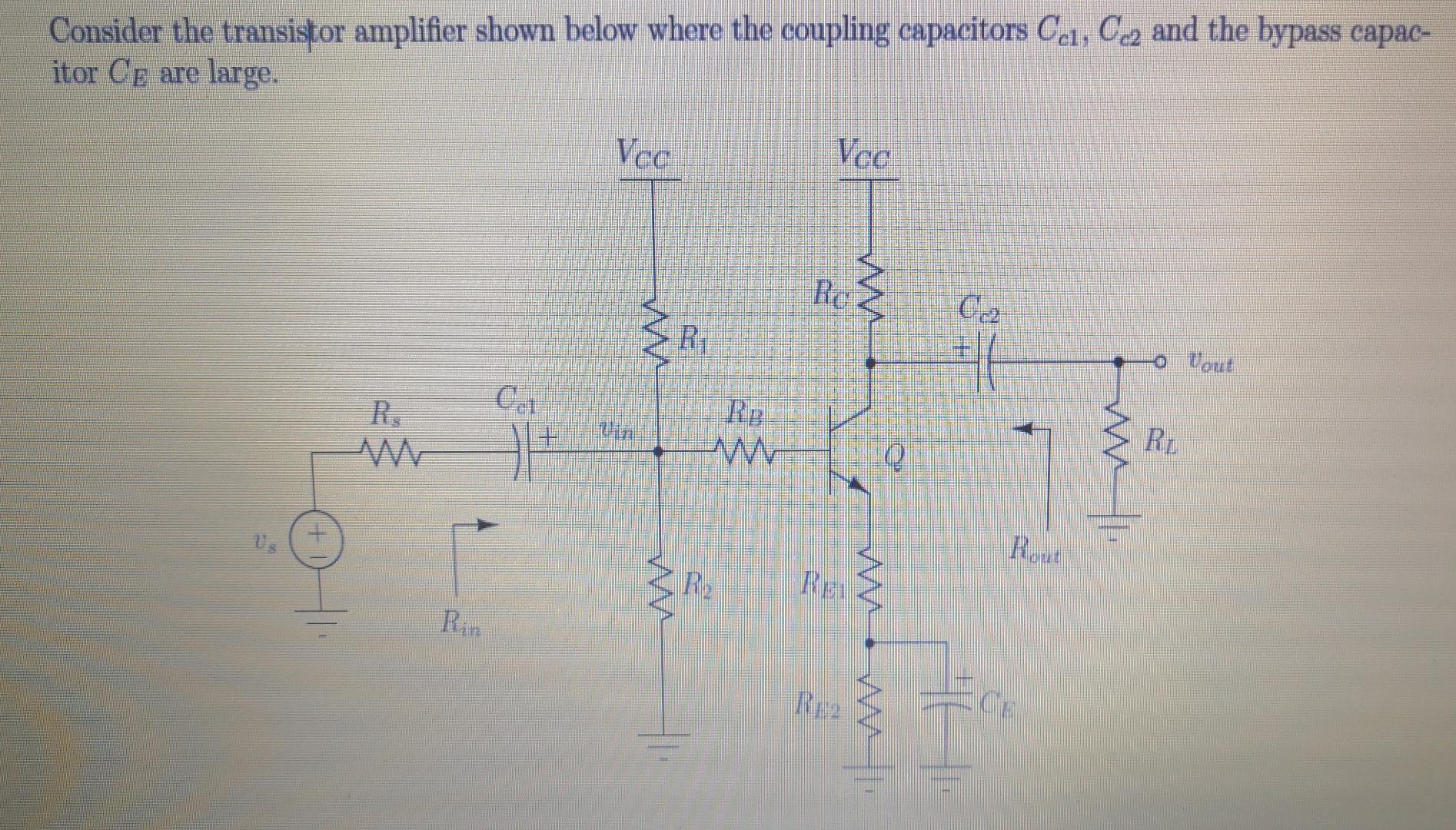 Solved 1. Draw the small-signal equivalent circuit of the | Chegg.com