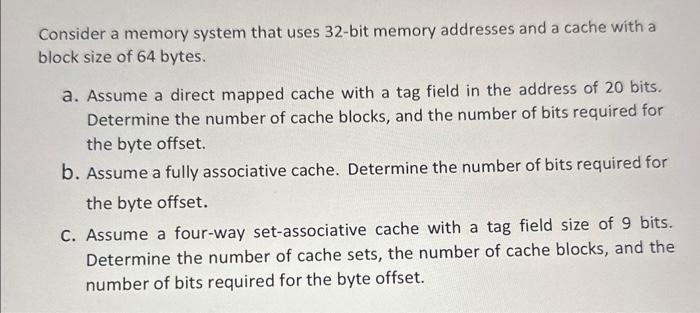 Solved Consider a memory system that uses 32-bit memory | Chegg.com Solved Consider a memory system that uses 32-bit memory | Chegg.com