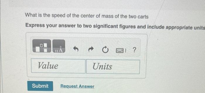 Solved An experiment is perlormed in which two air carts | Chegg.com