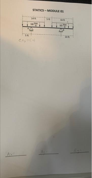 Solved STATICS - MODULE 01 STATICS-MODULE 01 | Chegg.com