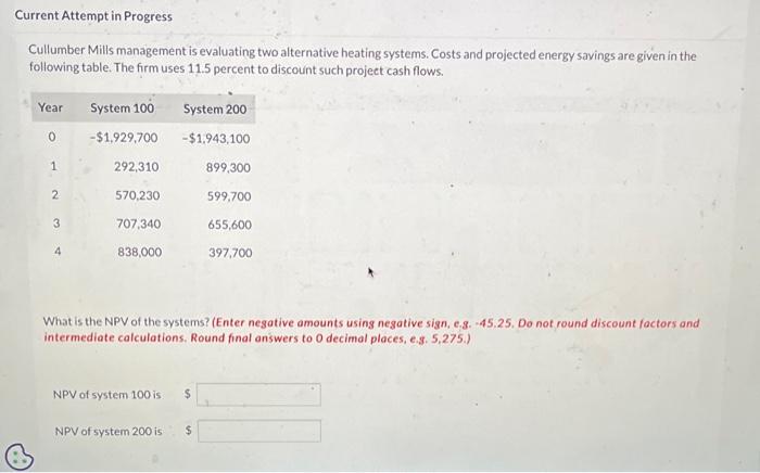 Solved Cullumber Mills management is evaluating two | Chegg.com