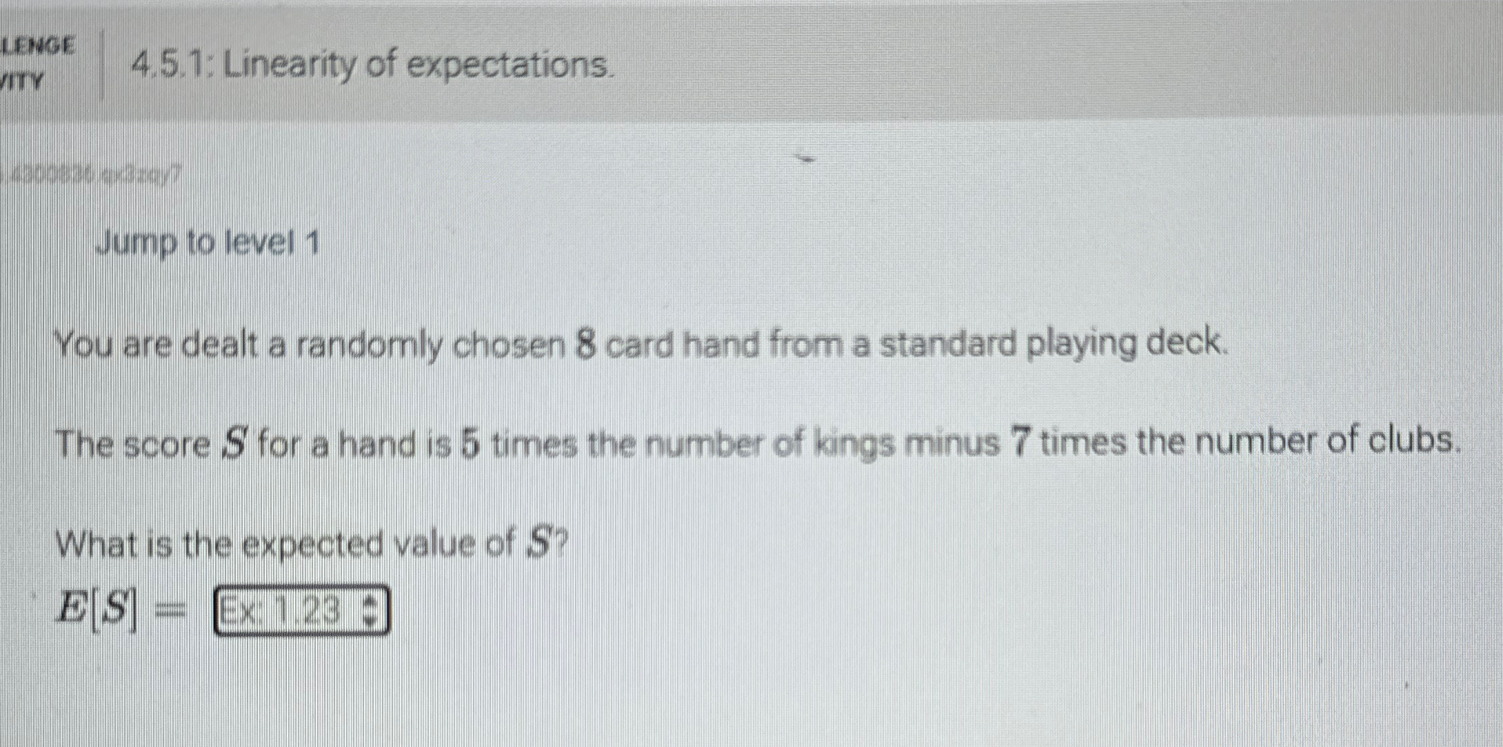 Solved How to solve Linearity of expectations.You are dealt | Chegg.com