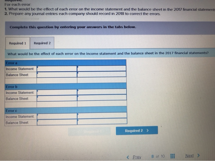 Solved Exercise 20-23 Error correction; three errors | Chegg.com