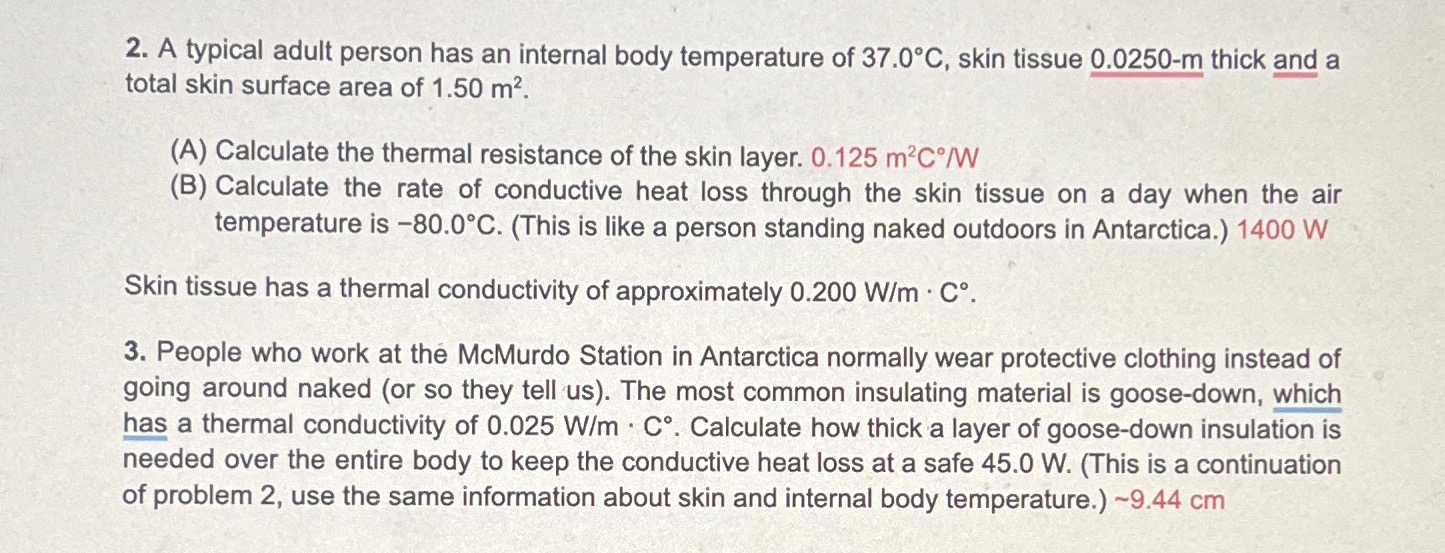 Solved A typical adult person has an internal body | Chegg.com