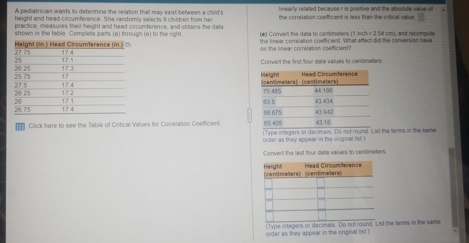 Solved linearly related because r is positive and the | Chegg.com