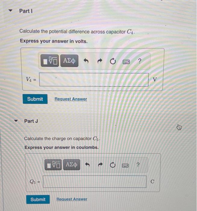 Solved In (Figure 1), C1=C5=8.6μF and C2=C3=C4= 4.0μF. The | Chegg.com