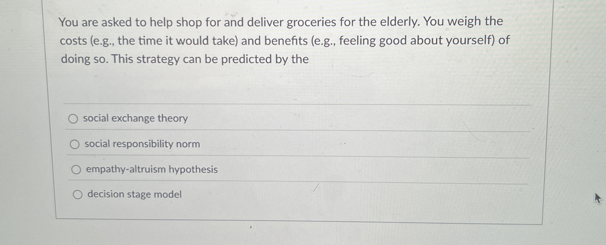 Solved You are asked to help shop for and deliver groceries | Chegg.com