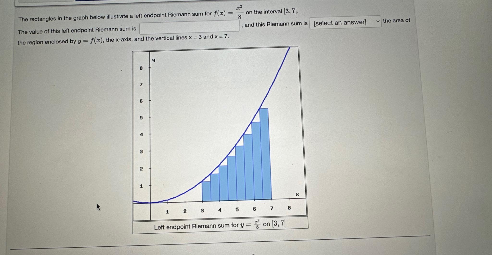 Solved The rectangles in the graph below illustrate a left | Chegg.com