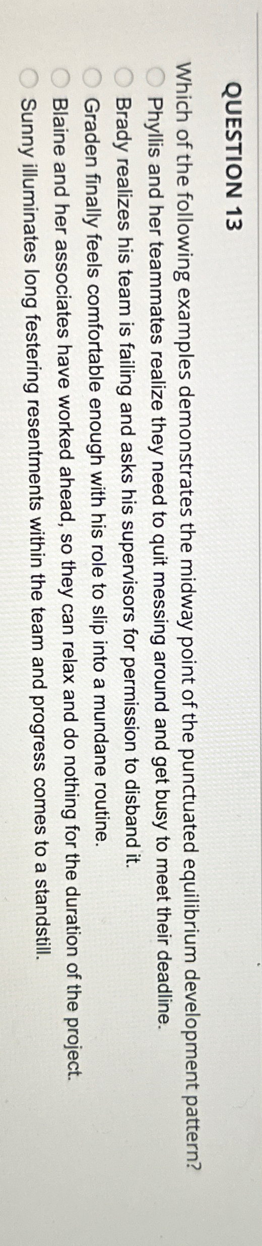 Solved QUESTION 13Which of the following examples | Chegg.com