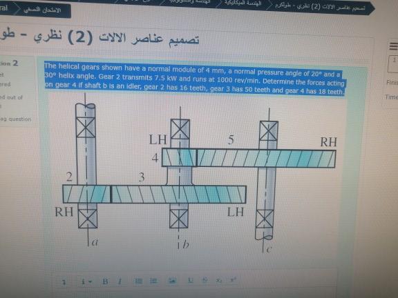 Solved The helical gears shown have a normal module of 4 mm, | Chegg.com