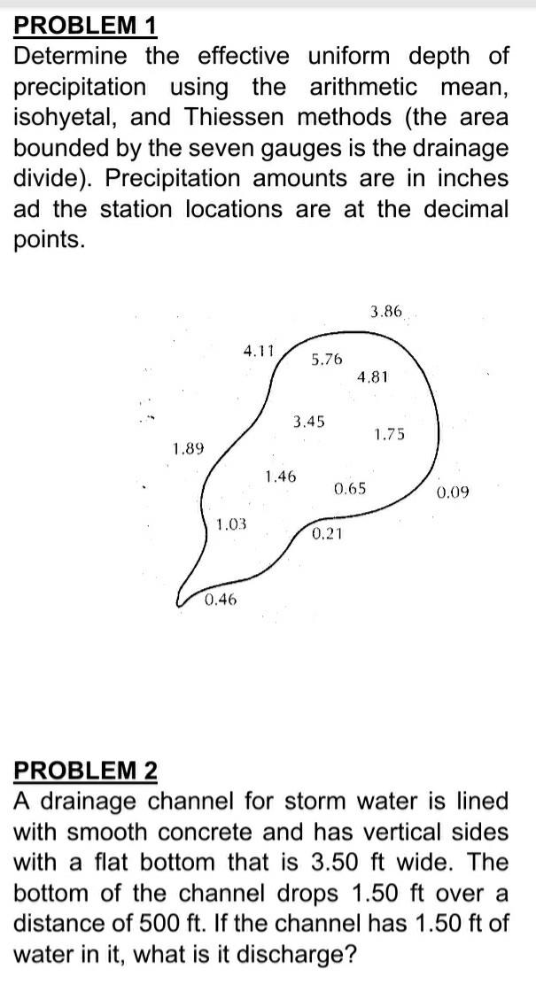 Solved PROBLEM 1 Determine the effective uniform depth of | Chegg.com