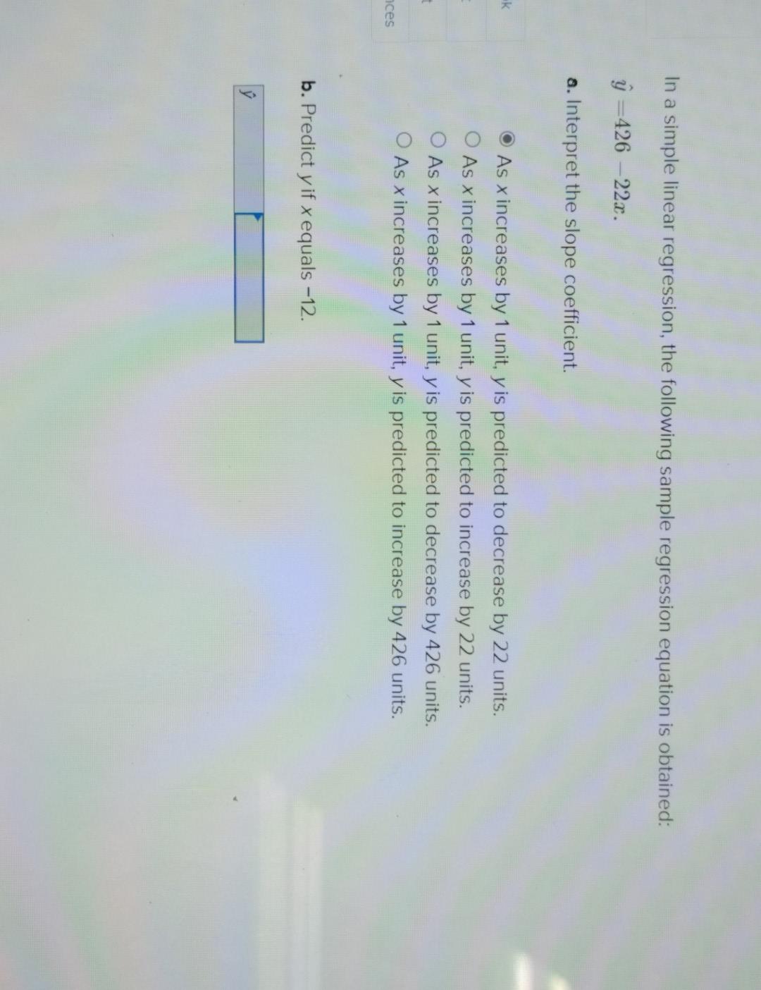 Solved In a simple linear regression, the following sample | Chegg.com