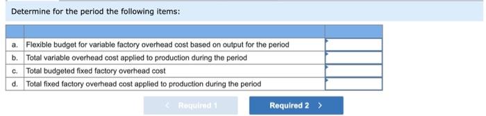 Solved ompute the following factory overhead cost variances | Chegg.com