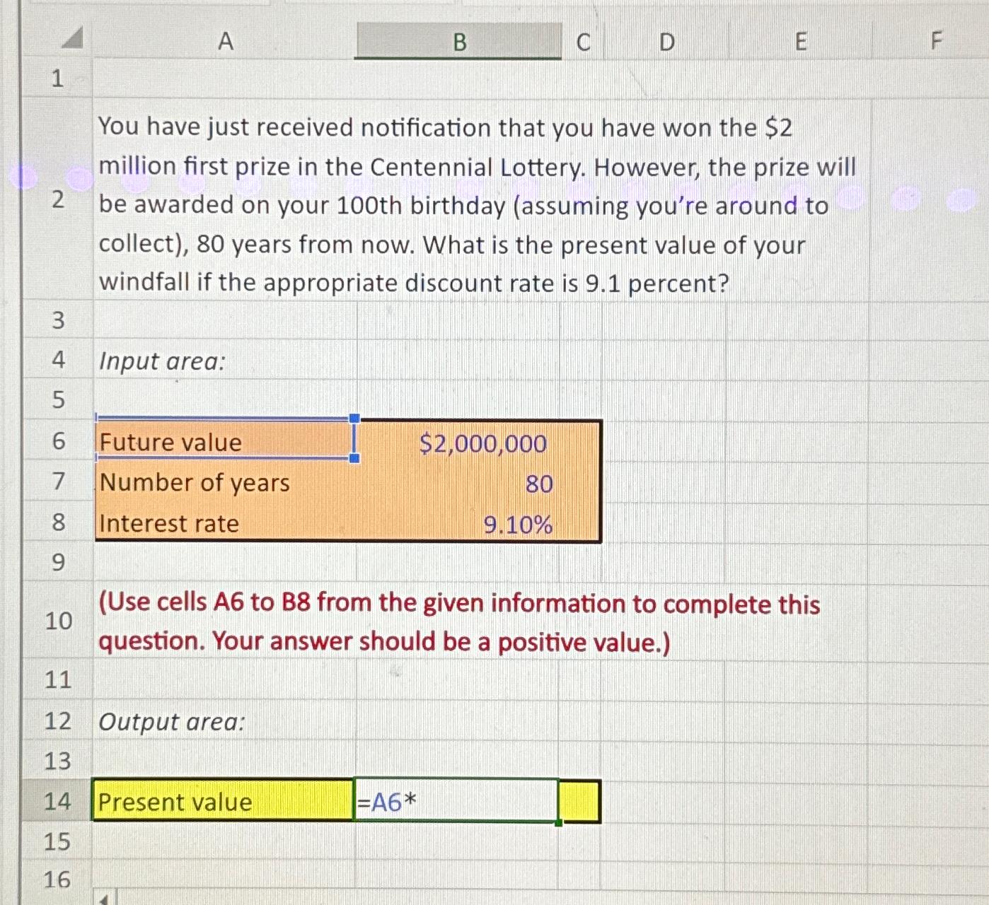 Solved What is the present value? Using excel language pls | Chegg.com
