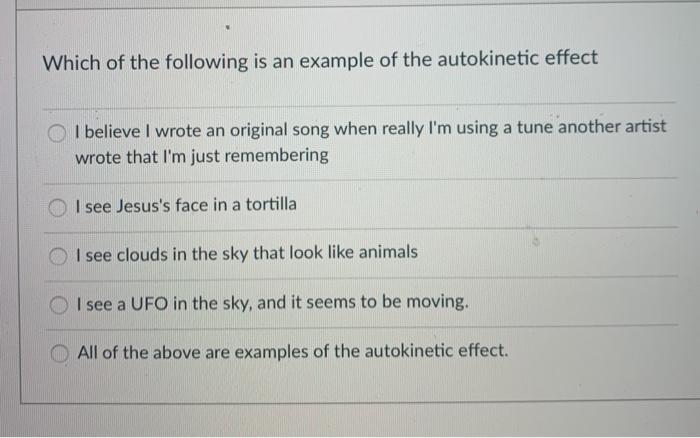 Solved Which of the following is an example of the | Chegg.com