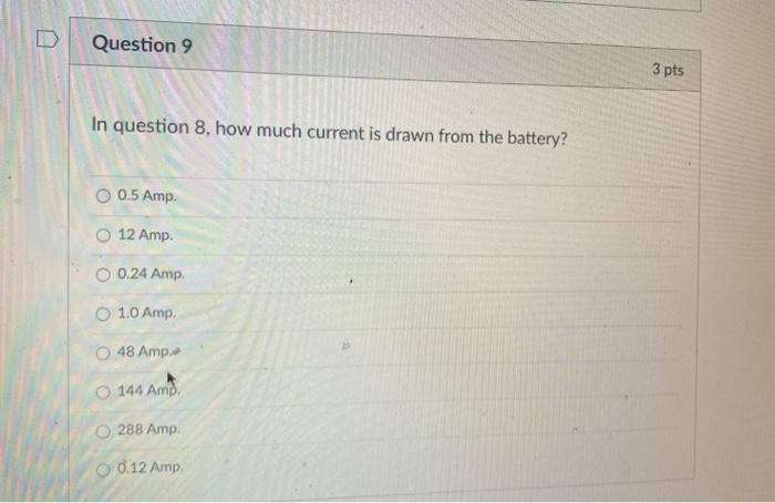 Solved In questions 8 and 9, how much power is supplied by | Chegg.com