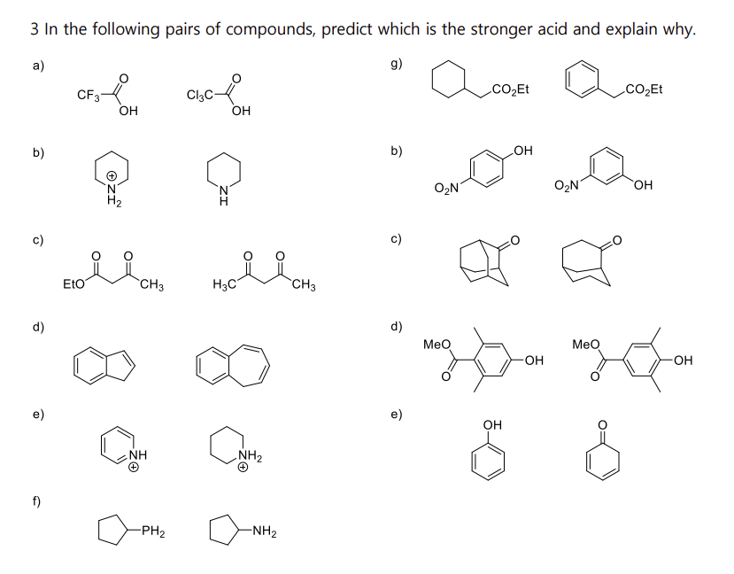 In the following pairs of compounds, predict which is | Chegg.com