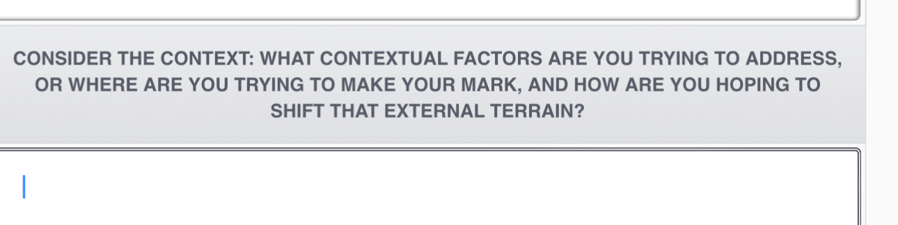 Solved CONSIDER THE CONTEXT: WHAT CONTEXTUAL FACTORS ARE YOU | Chegg.com
