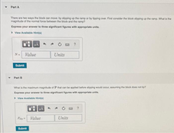 Solved The block shown in (Figure 1) has a mass of m=60 kg, | Chegg.com