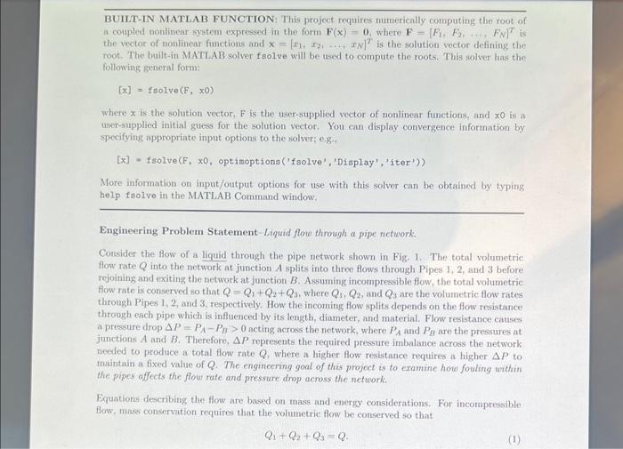 Solved BUILT-IN MATLAB FUNCTION: This project requires | Chegg.com
