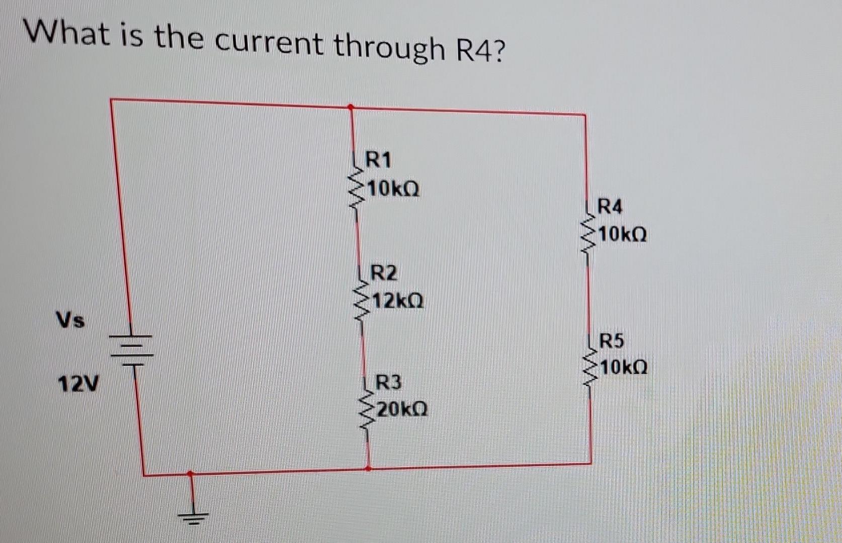 Solved What is the current through R4? | Chegg.com