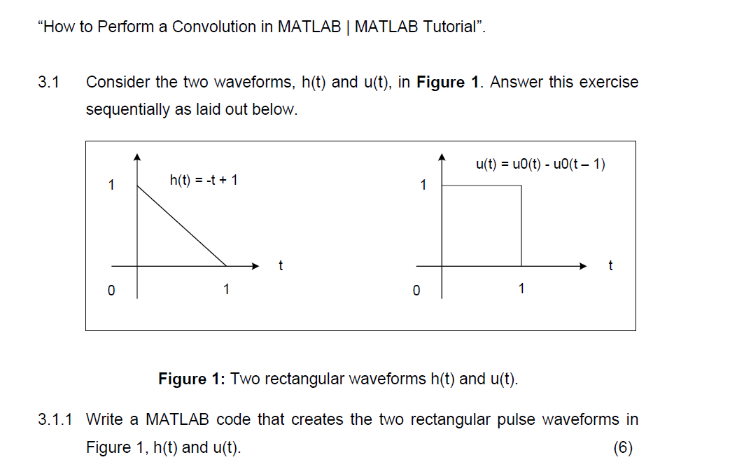 Solved "How to Perform a Convolution in MATLAB | ﻿MATLAB | Chegg.com