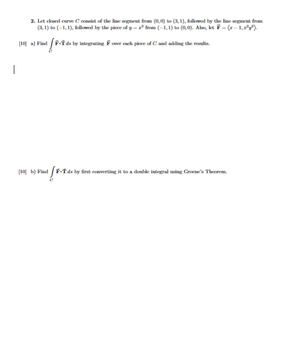 Solved Let closed curve C ﻿consist of the line segment from | Chegg.com