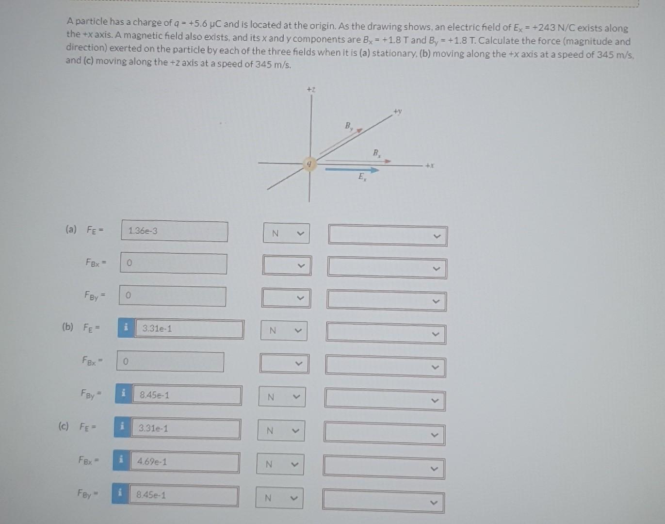 Solved A particle has a charge of a=+5.6μC and is located at | Chegg.com