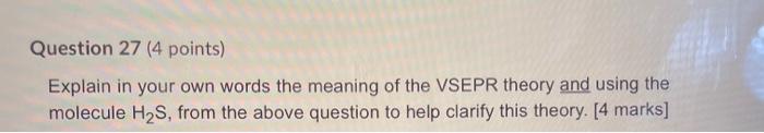 Solved Explain in your own words the meaning of the VSEPR | Chegg.com