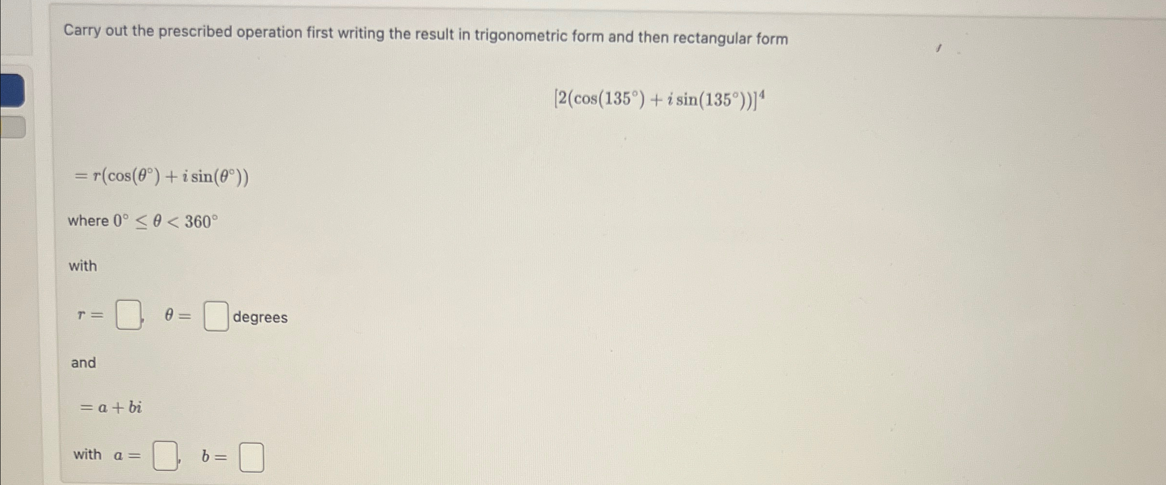 Solved Carry out the prescribed operation first writing the | Chegg.com