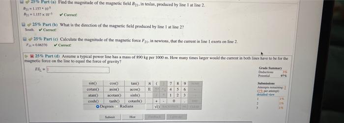 Solved (25\%) Problem 1: Two power lines, line 1 and line 2 | Chegg.com