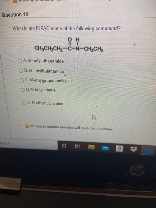 Solved HIVIUVITY 11 Question 12 What is the IUPAC name of | Chegg.com