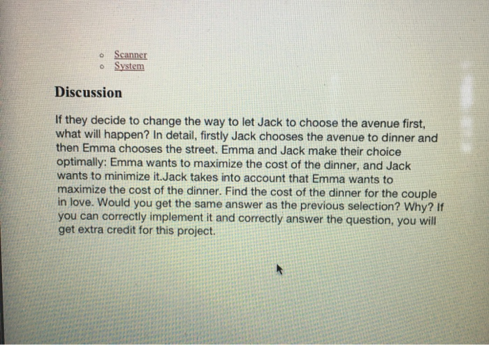 Solved Programming Assignment 1 Dinner with Emma Input: File | Chegg.com