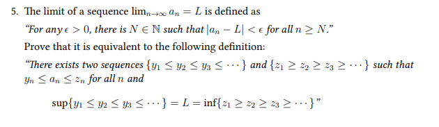 Solved The limit of a sequence limn→∞an=L ﻿is defined as"For | Chegg.com