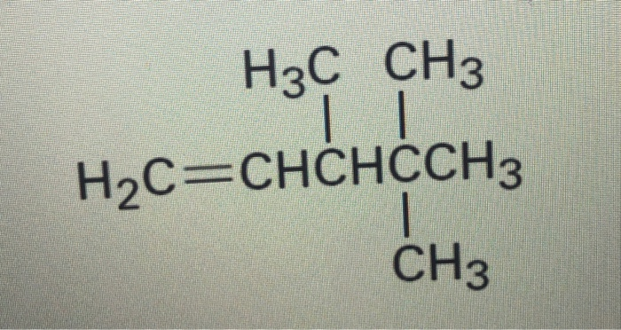 Solved H3C CH3 | | H2C=CHCHCCH3 CH3 | Chegg.com