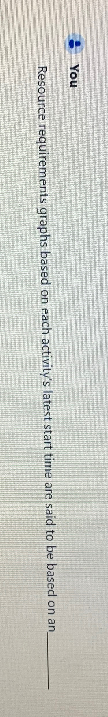 Solved YouResource requirements graphs based on each | Chegg.com