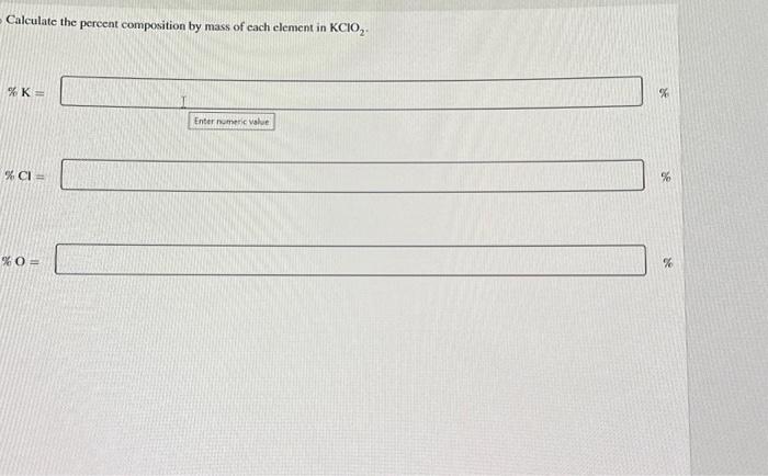 Solved - Calculate the percent composition by mass of each | Chegg.com