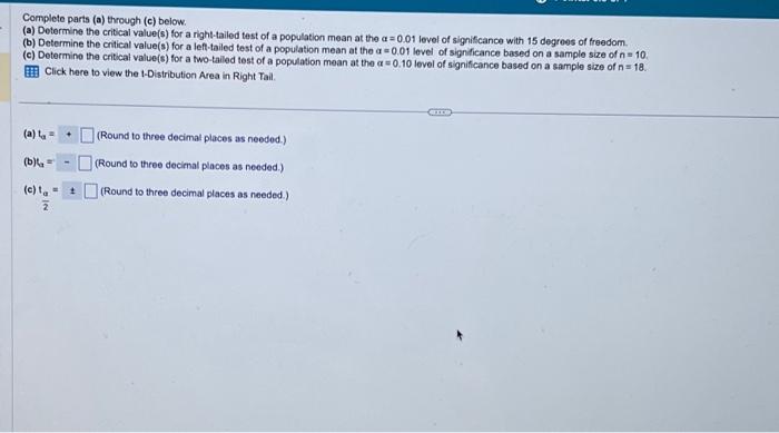 Solved Complete parts (a) through (c) below. (a) Determine | Chegg.com