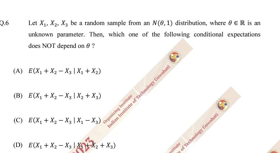 Solved Let X1,X2,X3 be a random sample from an N(θ,1) | Chegg.com