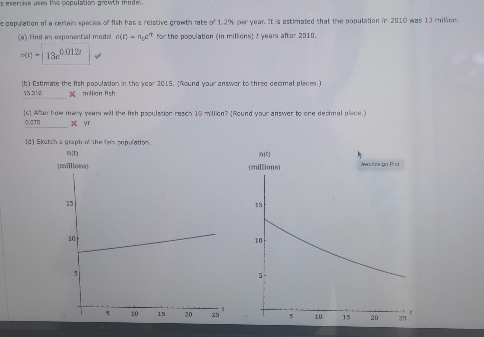 Solved population of a certain species of fish has a | Chegg.com