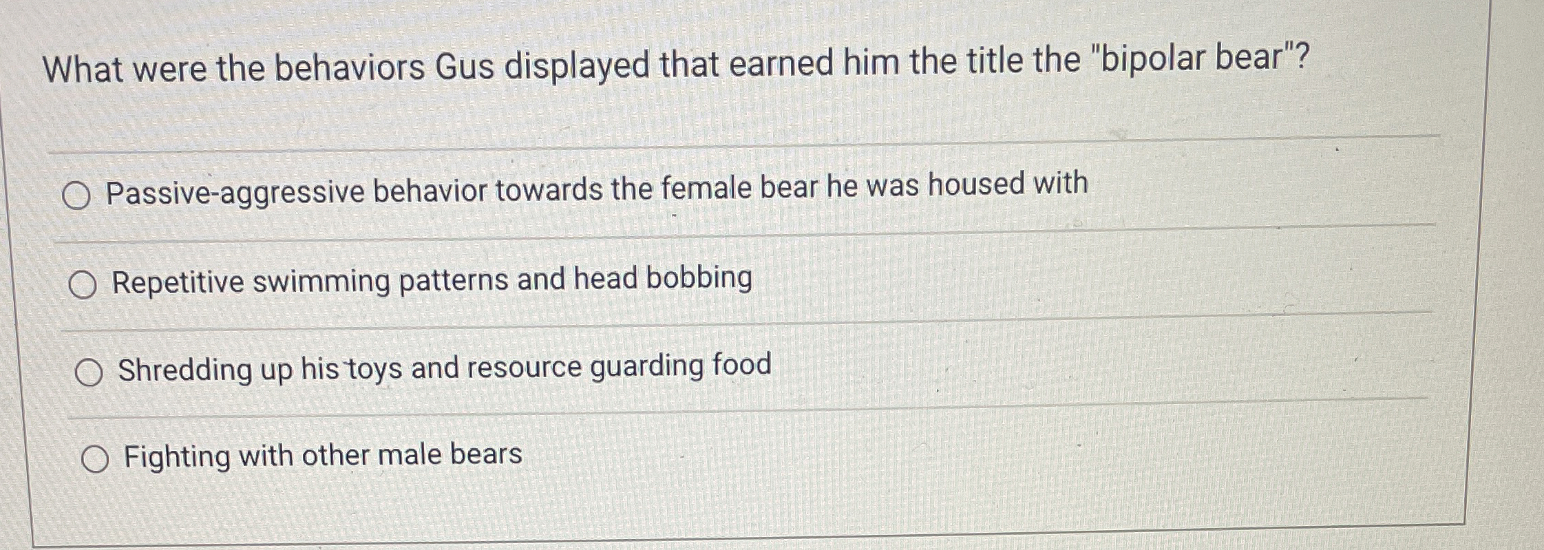 Solved What were the behaviors Gus displayed that earned him | Chegg.com