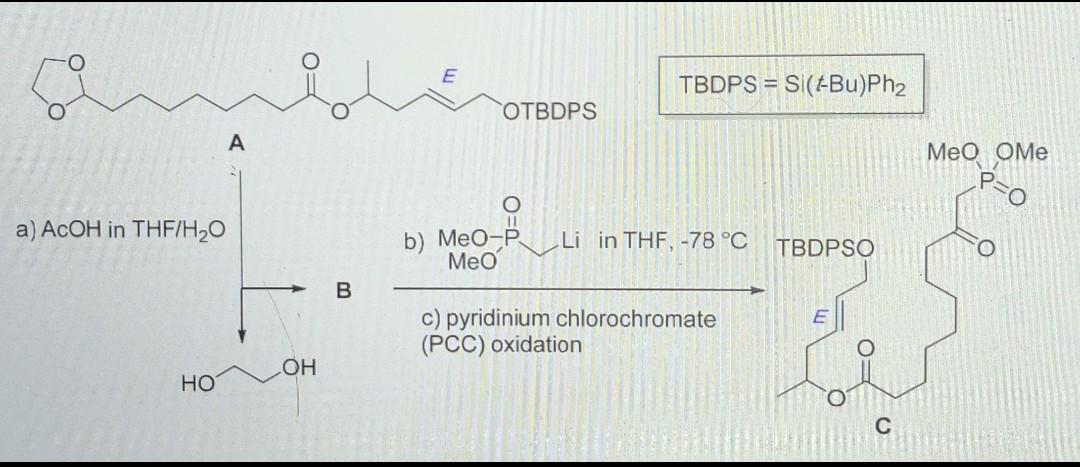 Solved What is the structure of B and draw a stepwise | Chegg.com