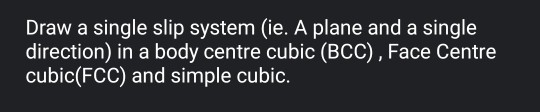 Solved Draw a single slip system (ie. A plane and a single | Chegg.com