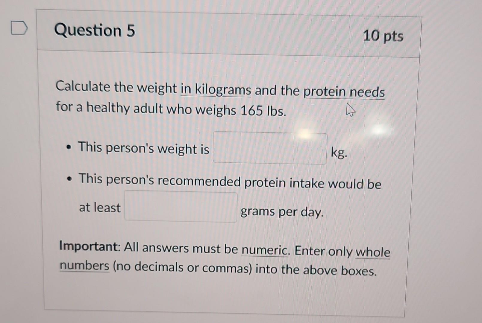 Solved If a food item has 8 grams of Protein, 13 grams of | Chegg.com
