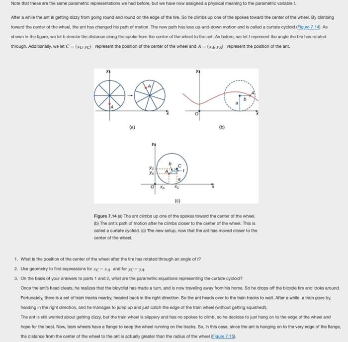 Travels with My Ant: The Curtate and Prolate Cycloids | Chegg.com