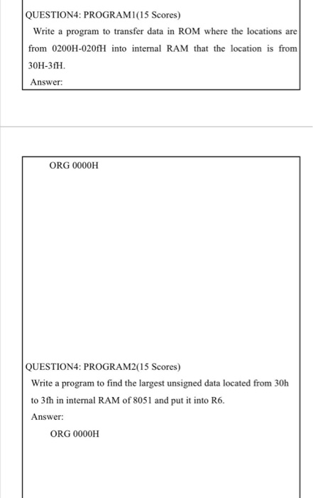 Solved QUESTION4: PROGRAMI(15 Scores) Write a program to | Chegg.com