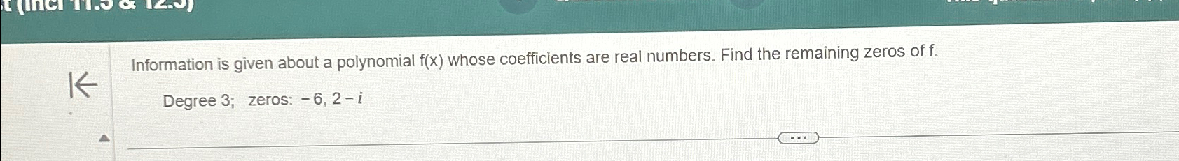 Solved Information is given about a polynomial f(x) ﻿whose | Chegg.com