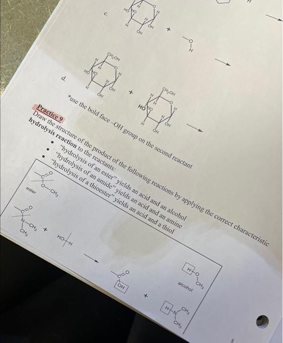 Solved Draw The Structure Of The Organic Product Expected